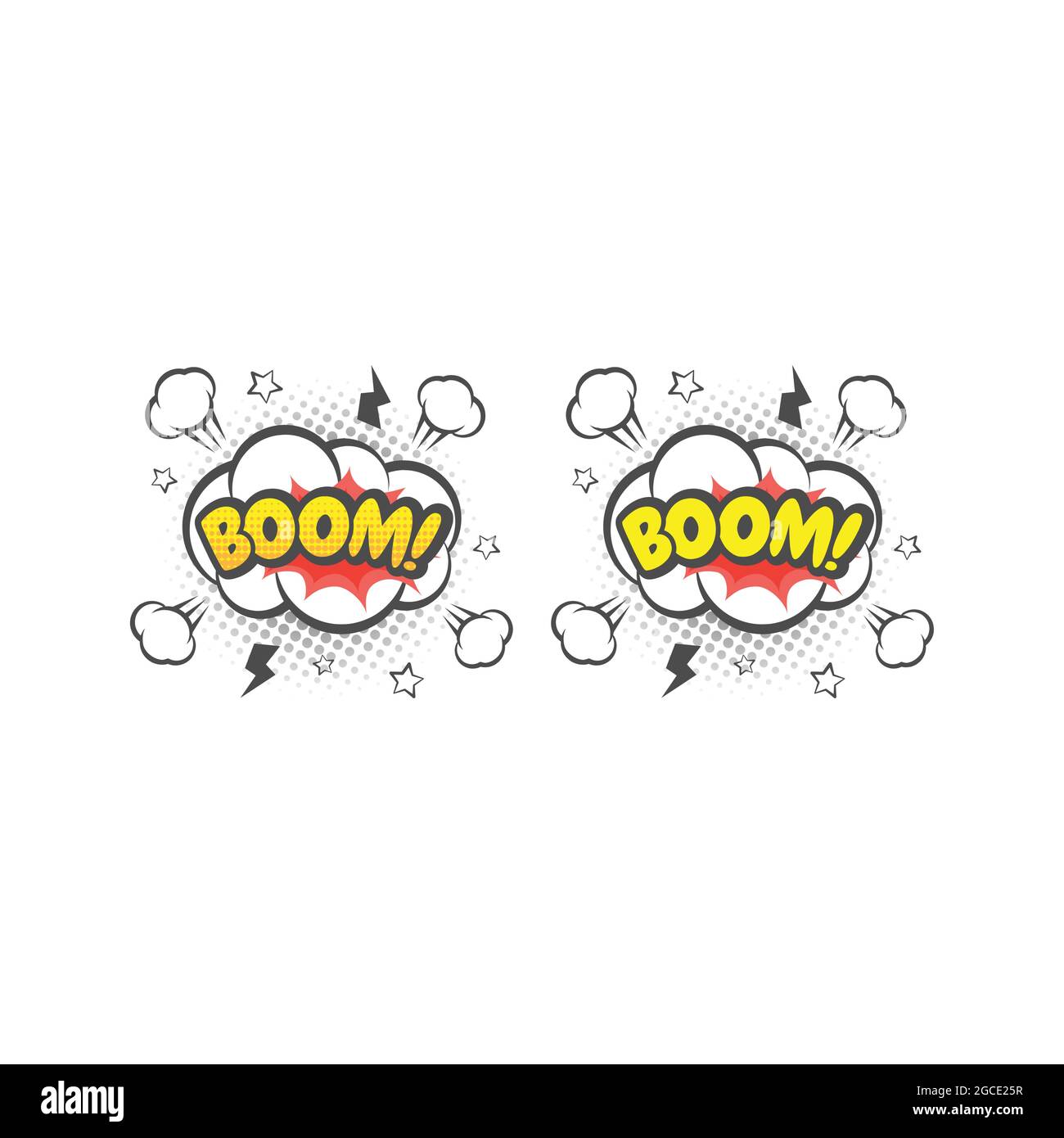 Cartoon boom vector vectors hi-res stock photography and images - Alamy