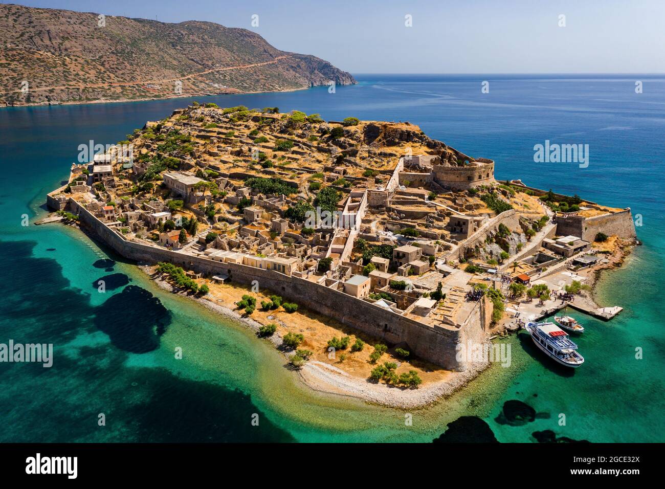 Spinalonga aerial hi-res stock photography and images - Alamy