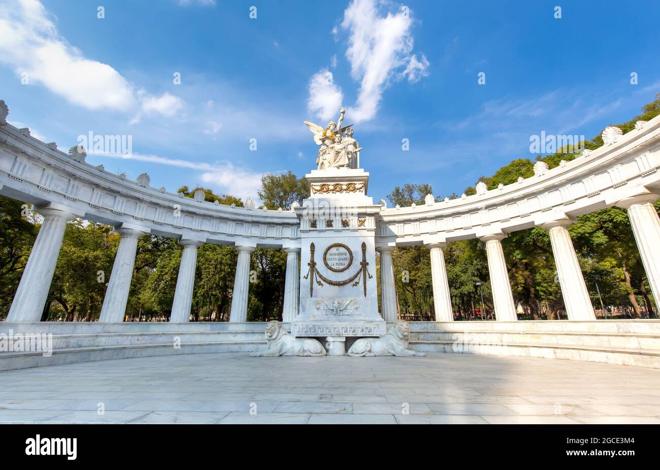 Mexico City, Mexico-2 June, 2021: Landmark Benito Juarez Monument (The ...