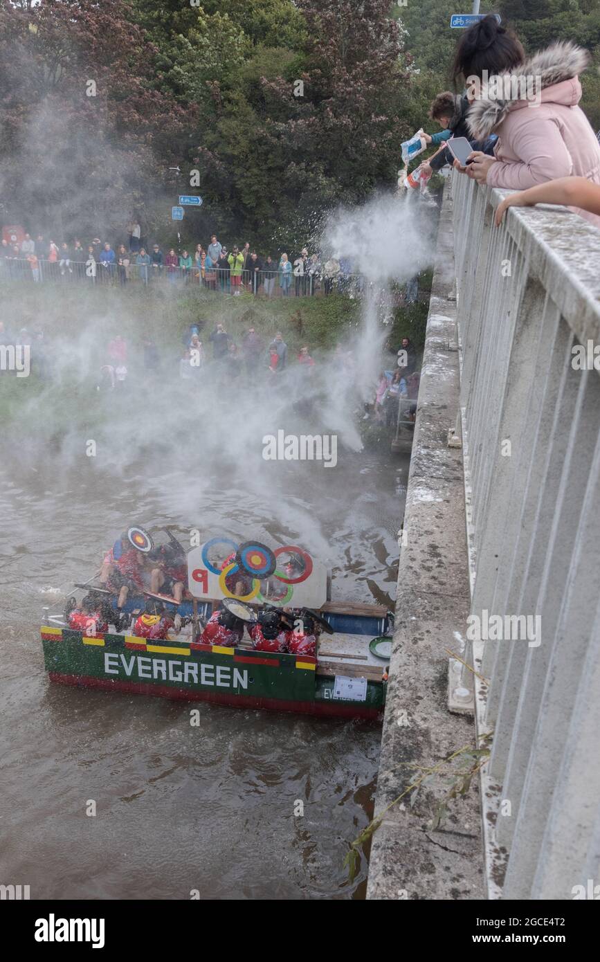 Lewes, East Sussex, UK. 9th July, 2021. Lewes to Newhaven Raft Race ...