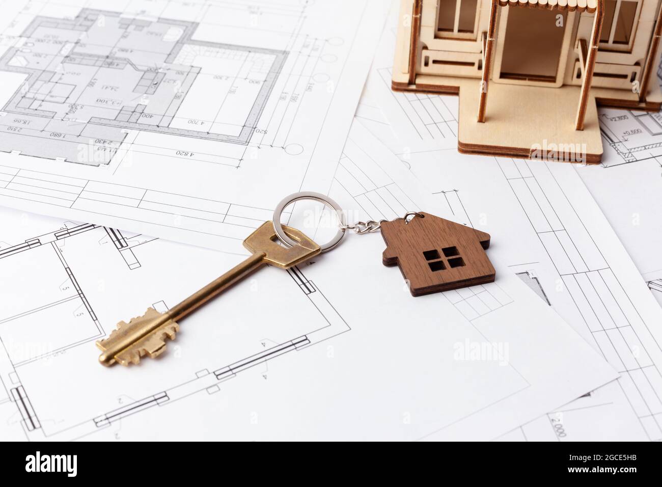 Turnkey construction, calculating the cost of building a house Stock ...