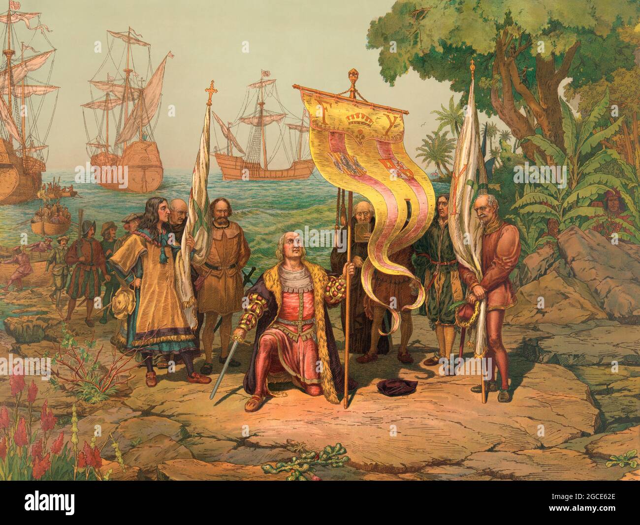 Christopher columbus san salvador hi-res stock photography and images ...