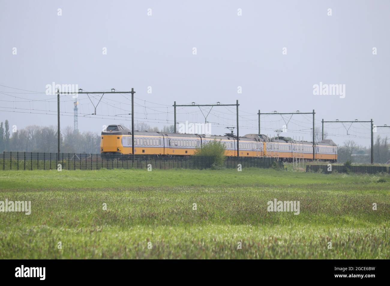 ICM koploper intercity train between Rotterdam and Gouda in the ...