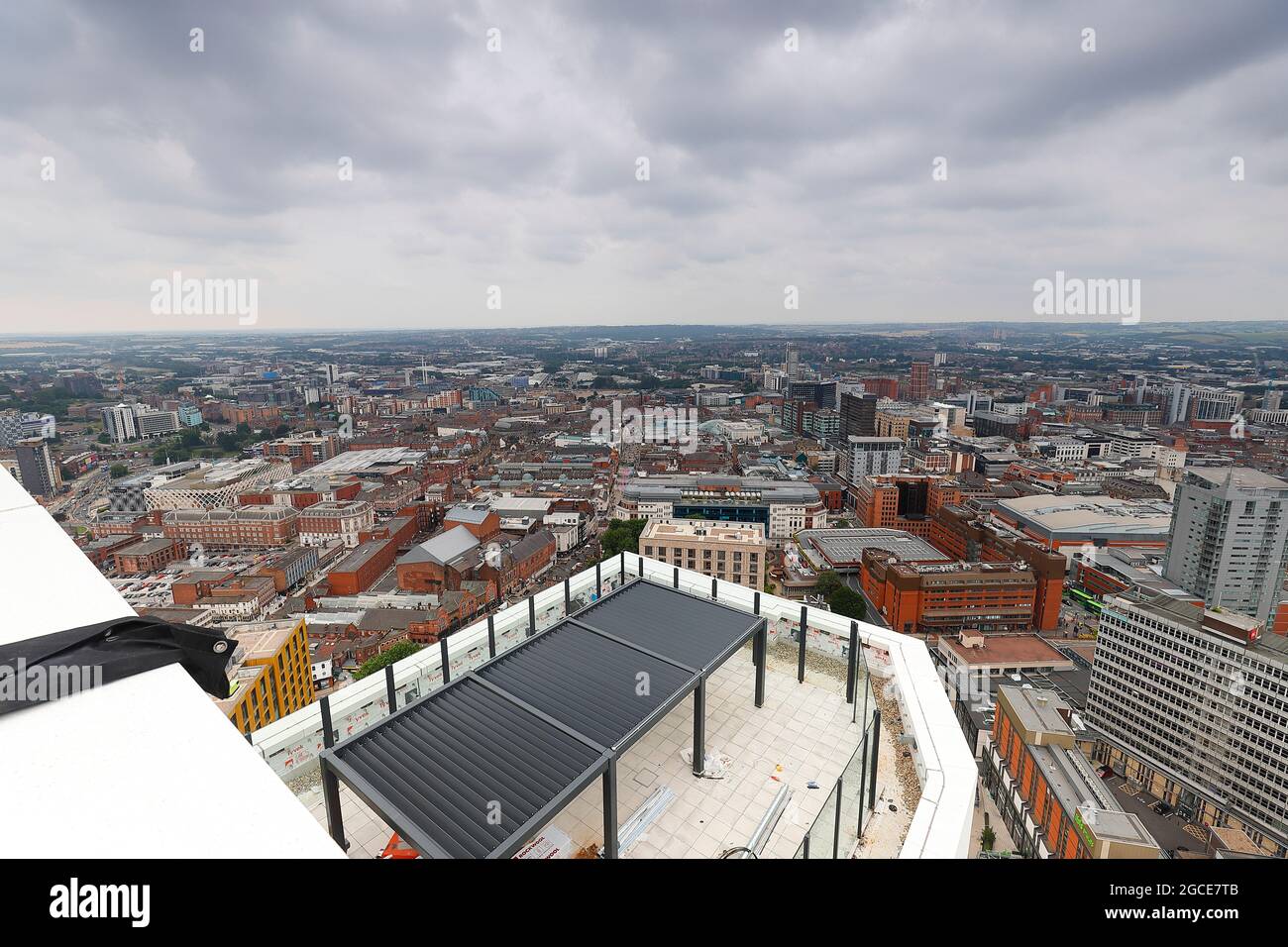One of many views across Leeds City Centre from the top of Yorkshire's ...