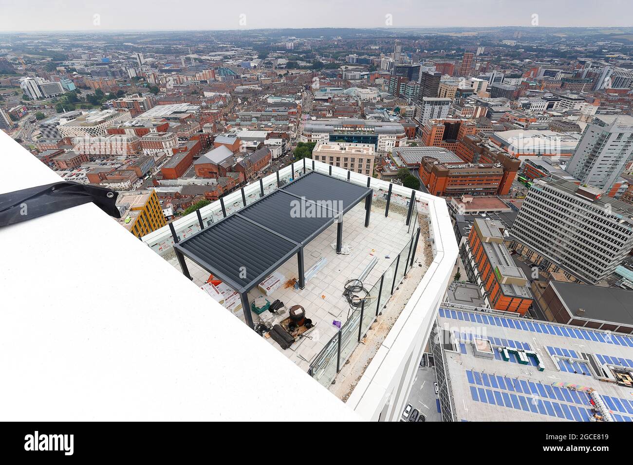 One of many views across Leeds City Centre from the top of Yorkshire's ...