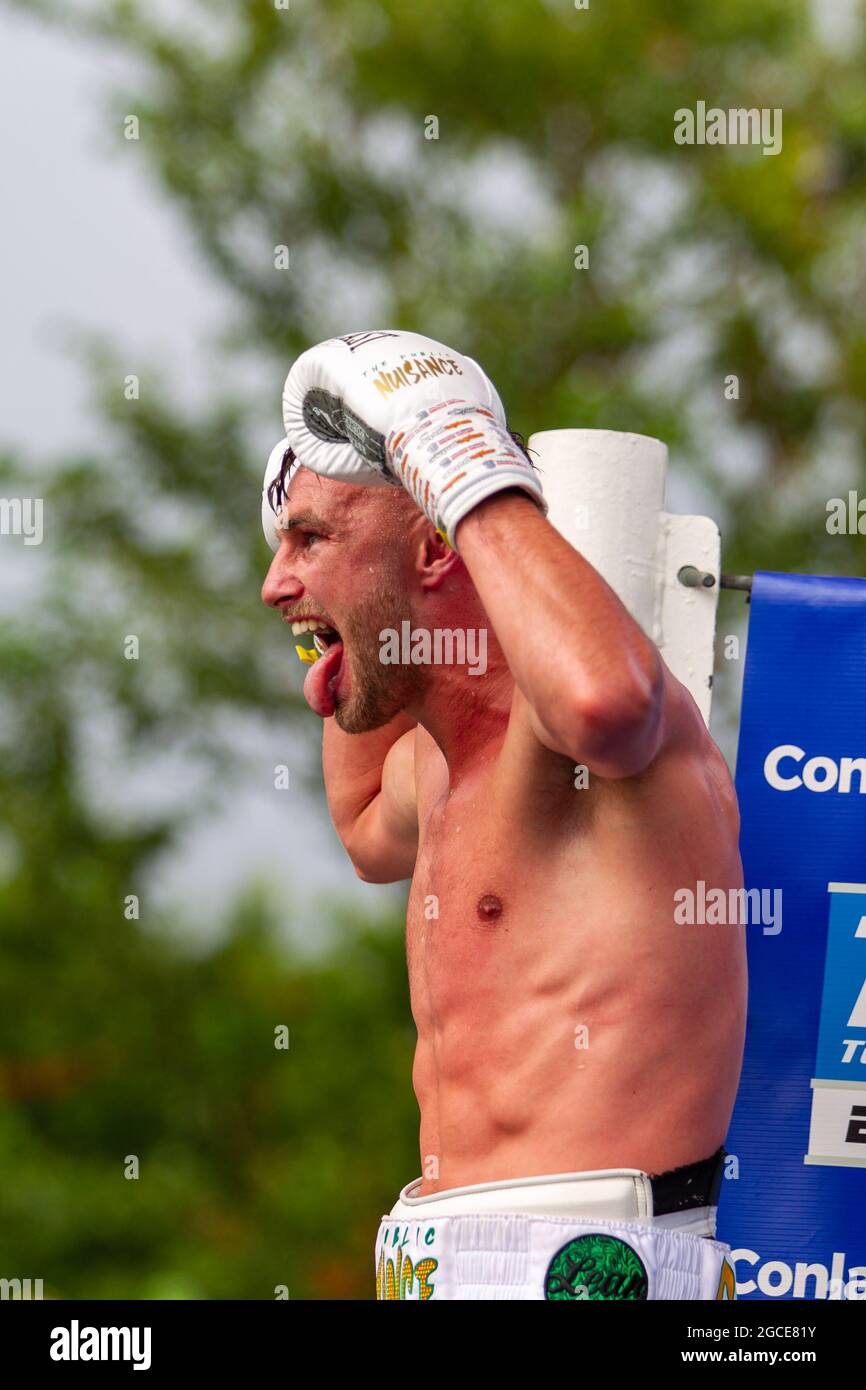 Belfast, UK. 06th Aug, 2021. 06/08/2021 Falls Park, Belfast. Sean ...