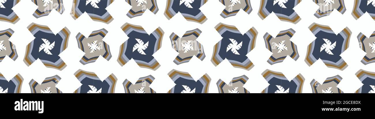 Masculine geometric seamless border pattern. Classic retro geo shape ...