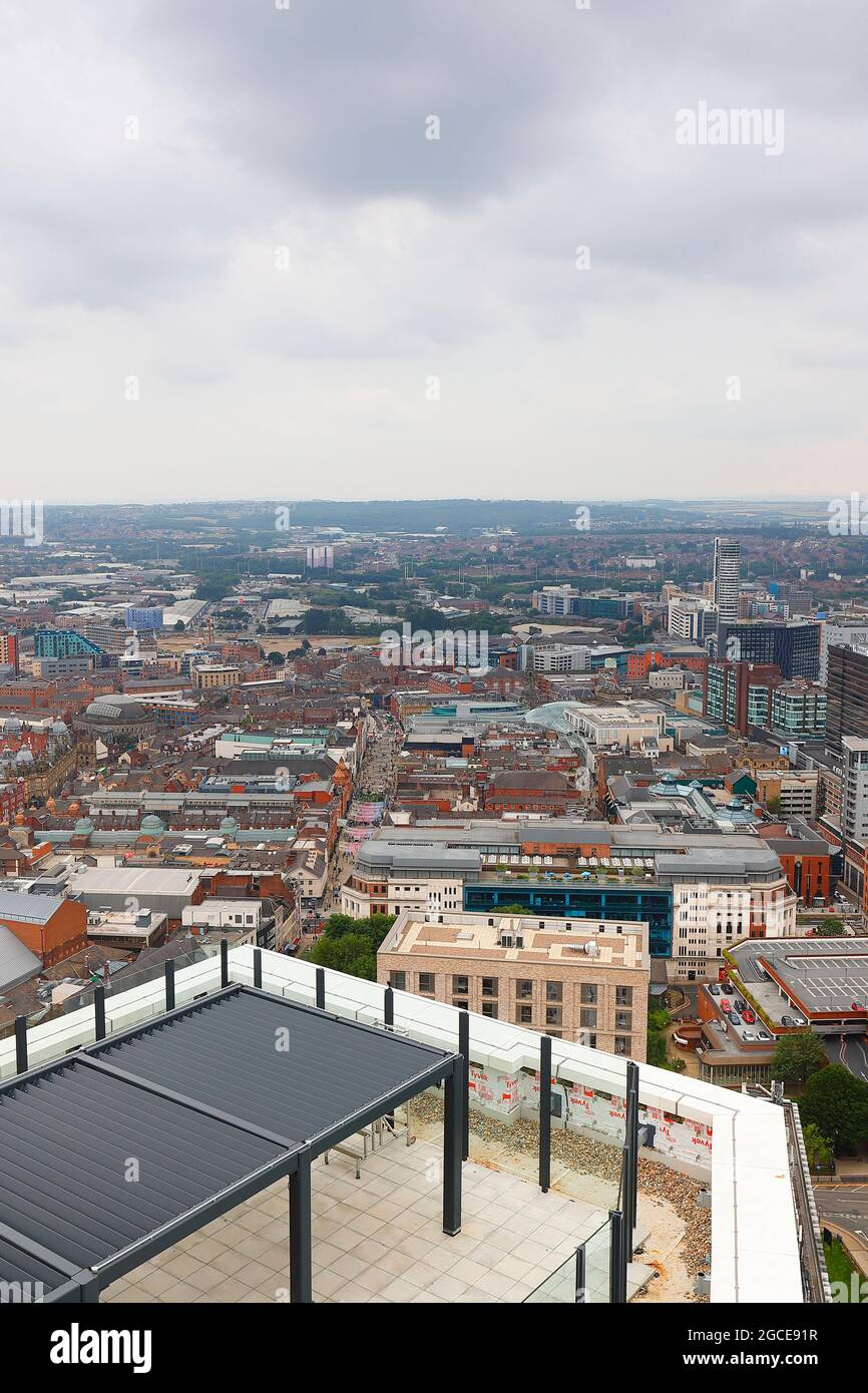 One of many views across Leeds City Centre from the top of Yorkshire's ...