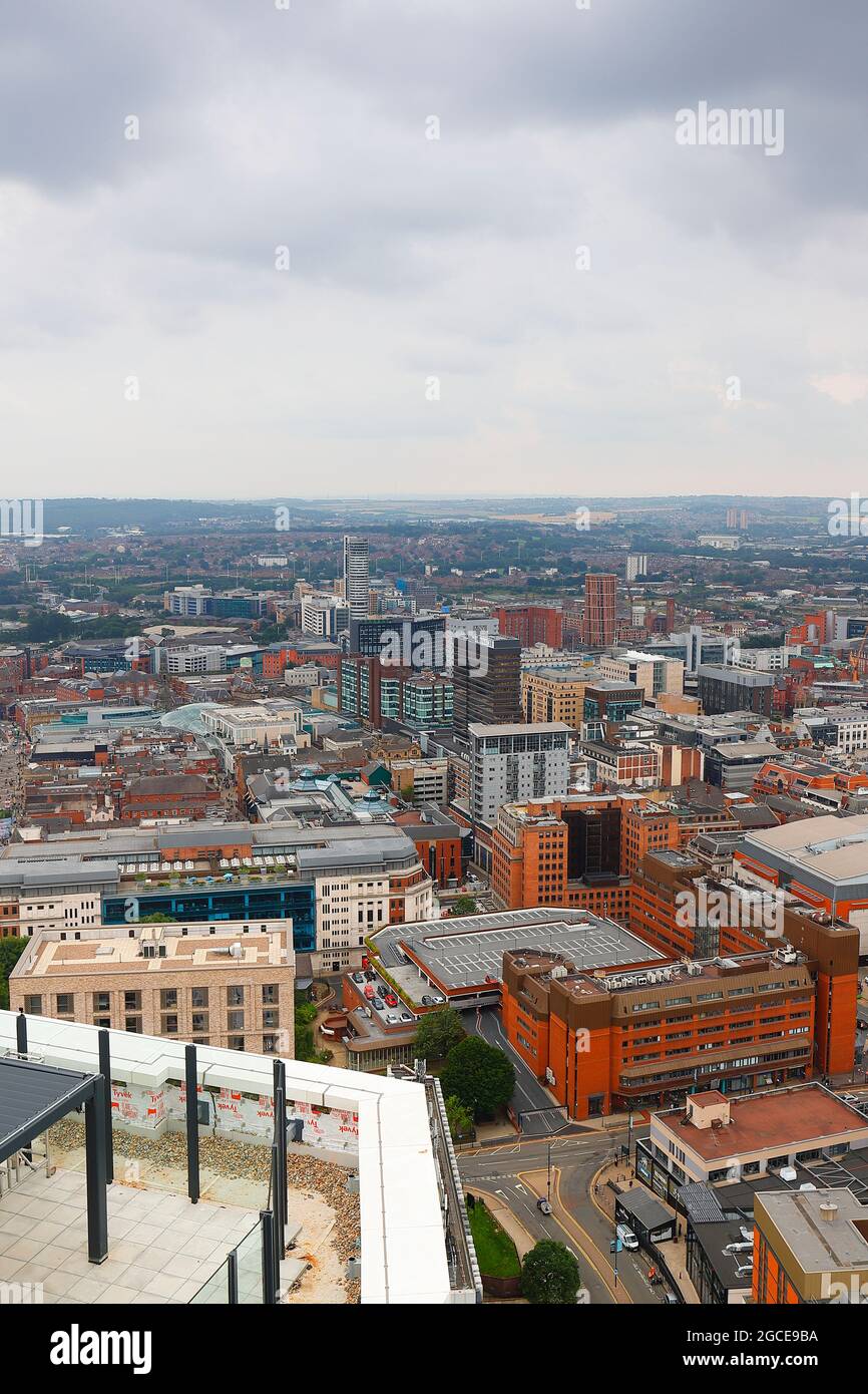 One of many views across Leeds City Centre from the top of Yorkshire's ...