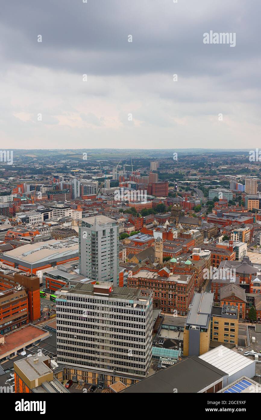 One of many views across Leeds City Centre from the top of Yorkshire's ...