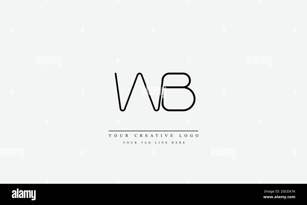 Letter bw vector vectors hi-res stock photography and images - Alamy