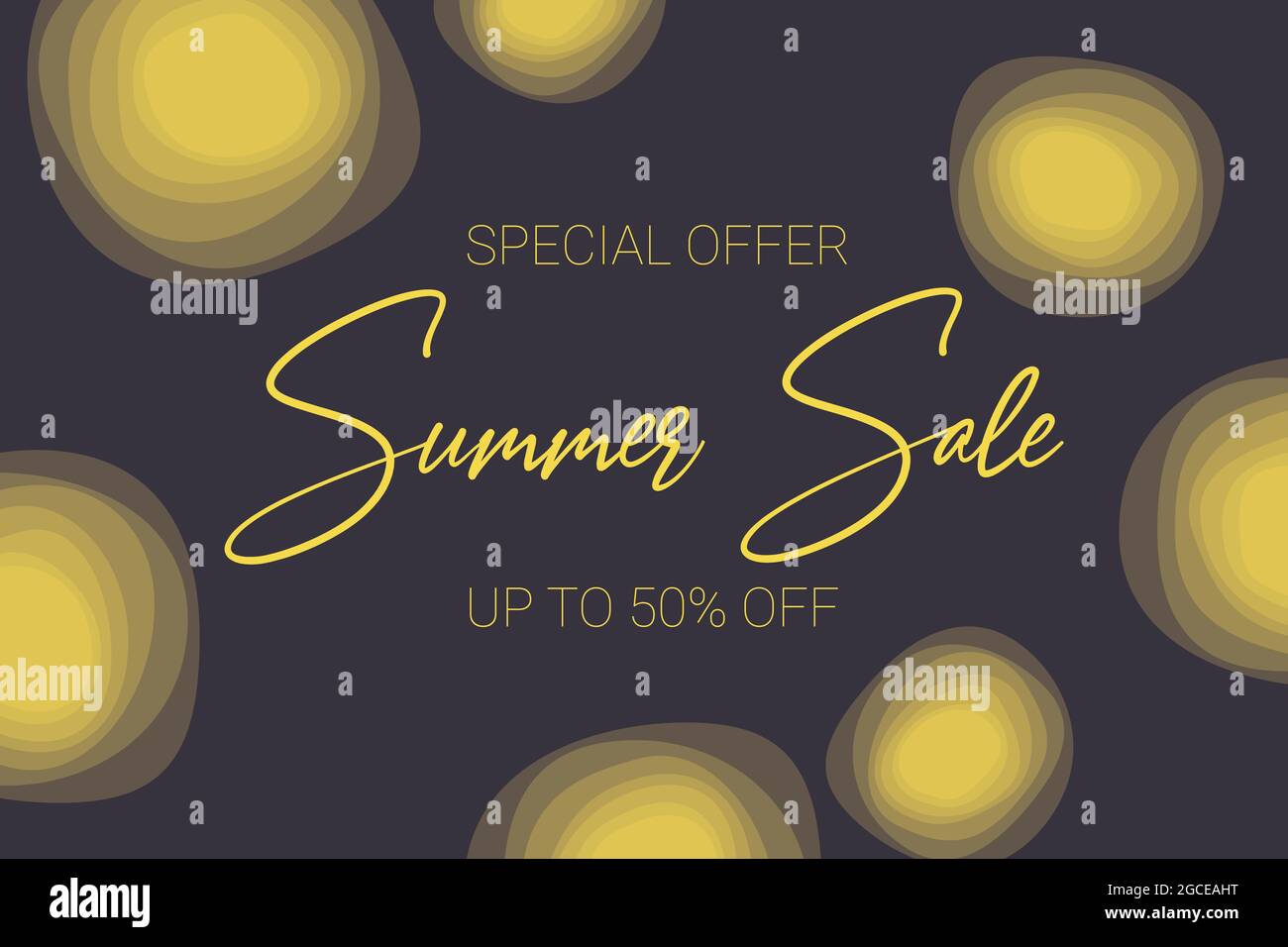 Modern, vibrant, playful graphic design of saying "Special Offer ...