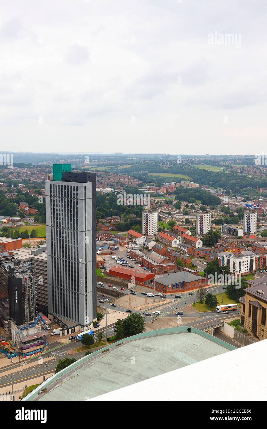 One of many views across Leeds City Centre from the top of Yorkshire's ...