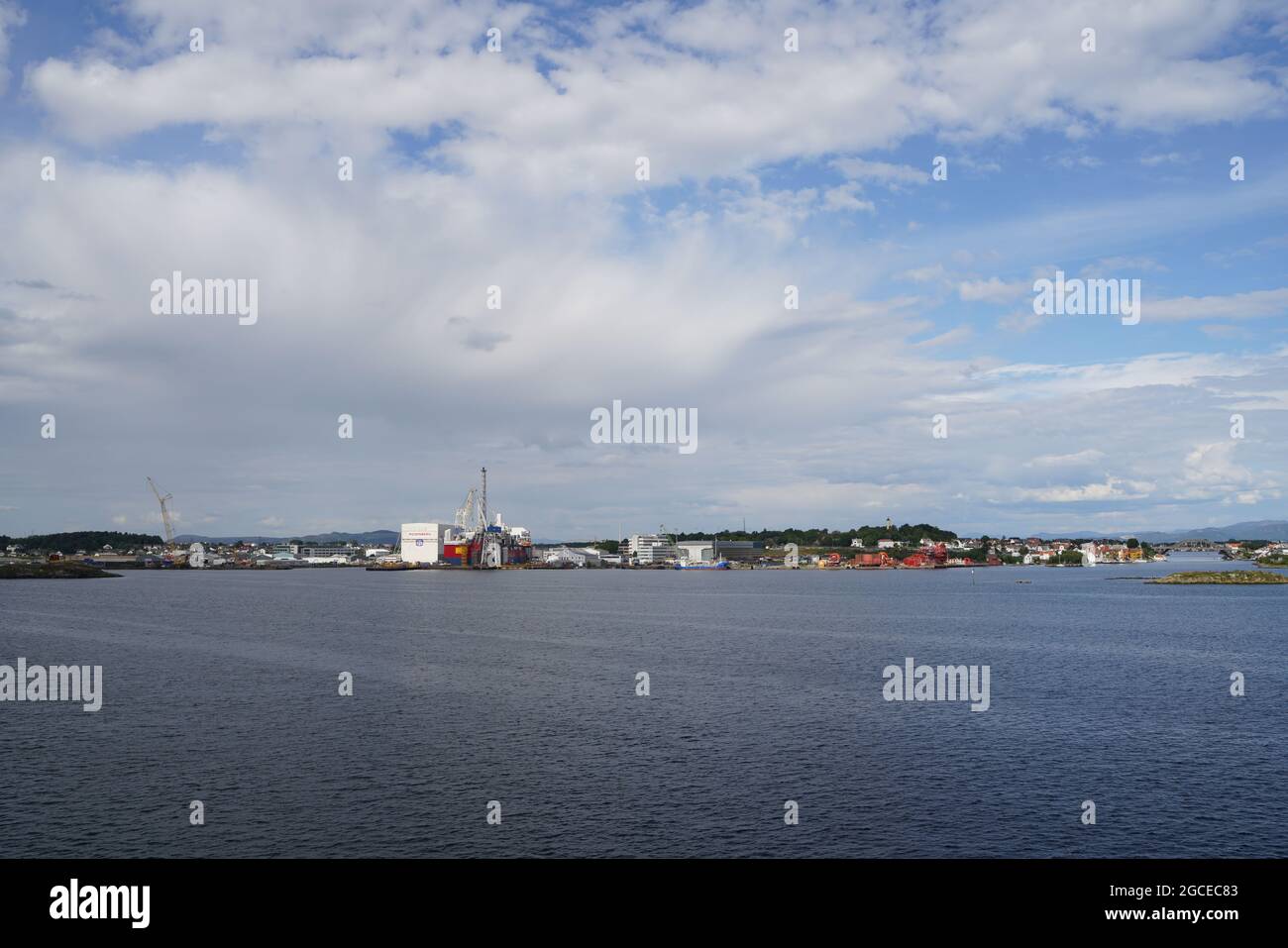 Stavanger harbour, Norway. One of the most important harbors for the ...
