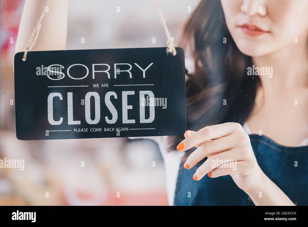 Store Owner Turning Closed. Stressed owner forced to close the coffee ...