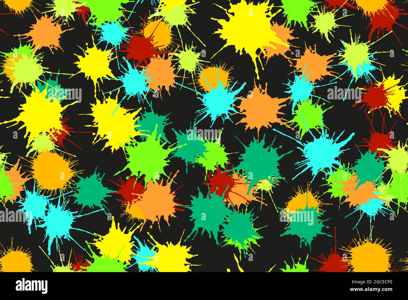 Green Orange Color Blot Seamless Background, Vector Illustration Stock ...