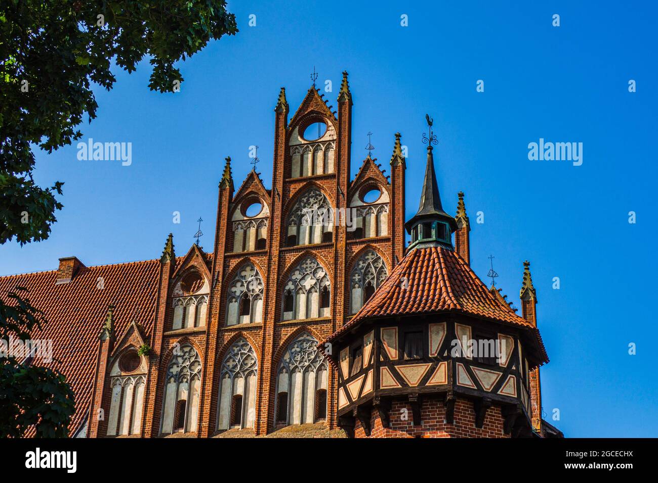 Beautiful Medieval Gothic Castle Complex - Malbork Castle, Poland Stock ...