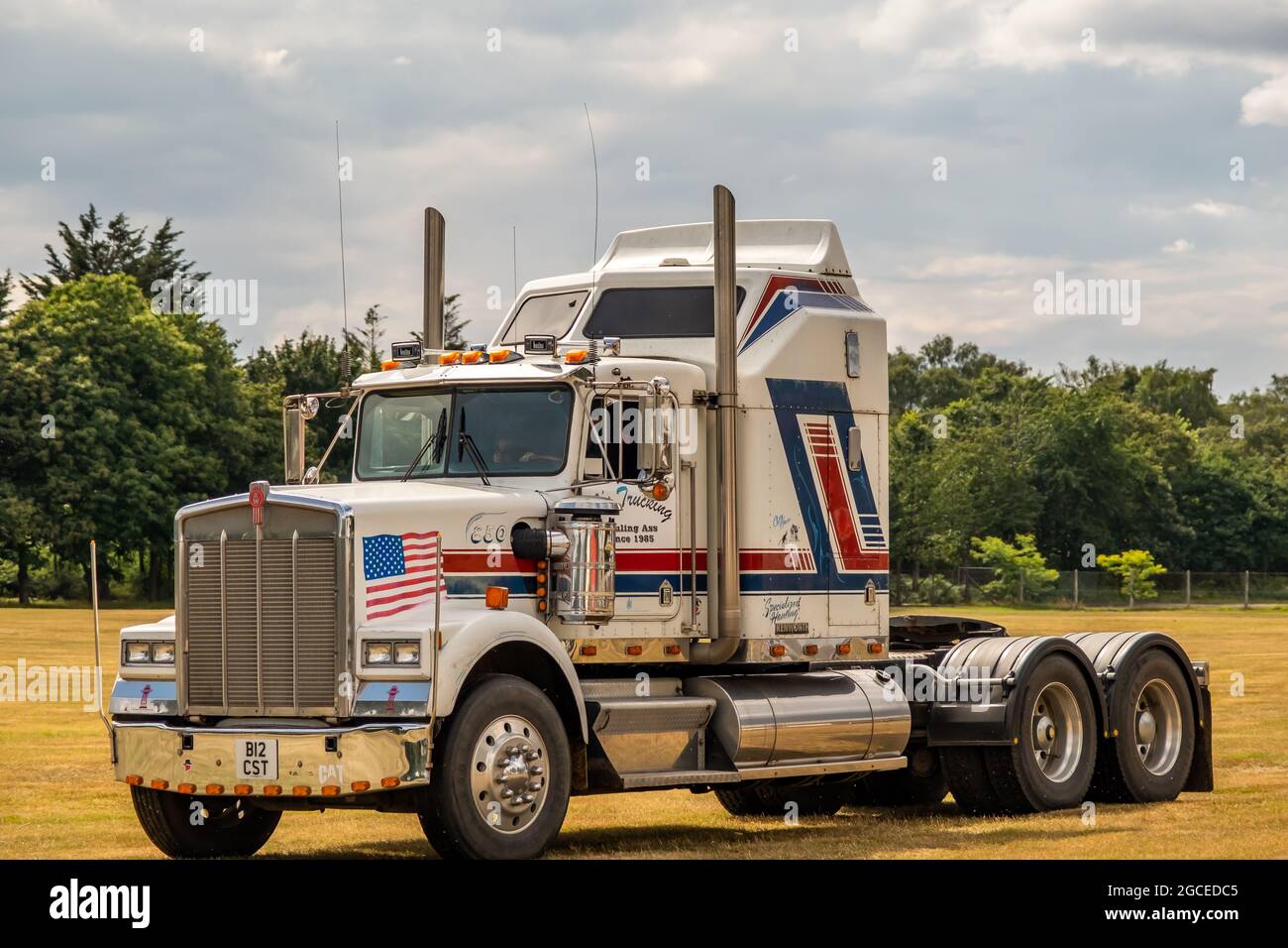 Festival of Wheels, Ipswich, UK – July 2021. American Big Rig lorry on ...