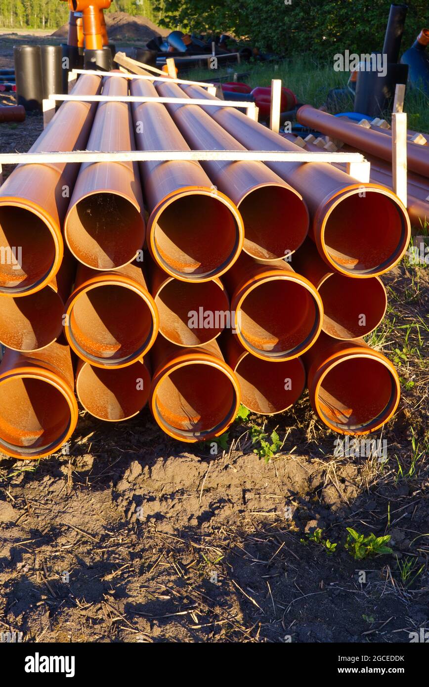 Pvc pipe orange hi-res stock photography and images - Alamy