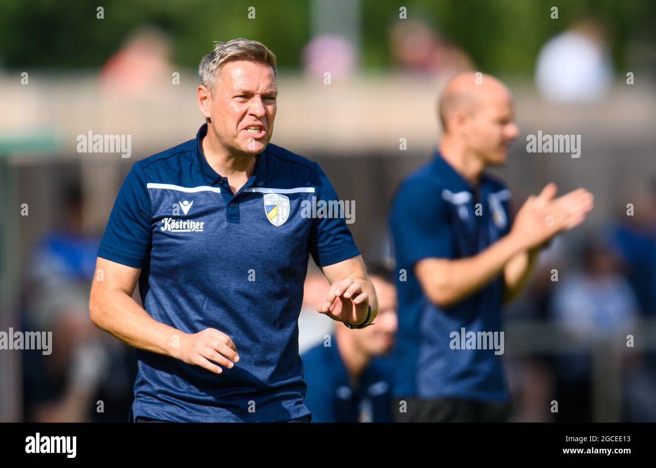 Jena, Germany. 08th Aug, 2021. Football: DFB Cup, FC Carl Zeiss Jena ...