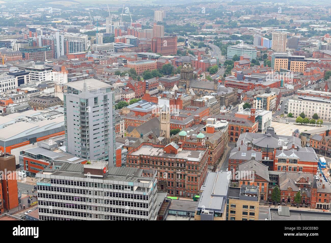 One of many views across Leeds City Centre from the top of Yorkshire's ...