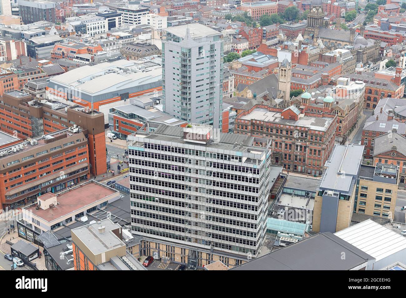 One of many views across Leeds City Centre from the top of Yorkshire's ...