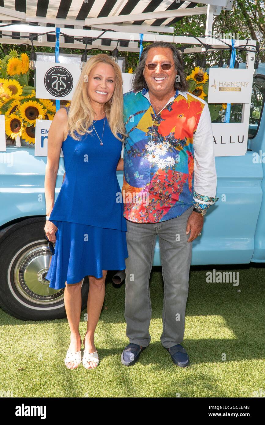 Leesa Rowland and Larry Wohl attend Bella Magazine's Annual Hamptons ...