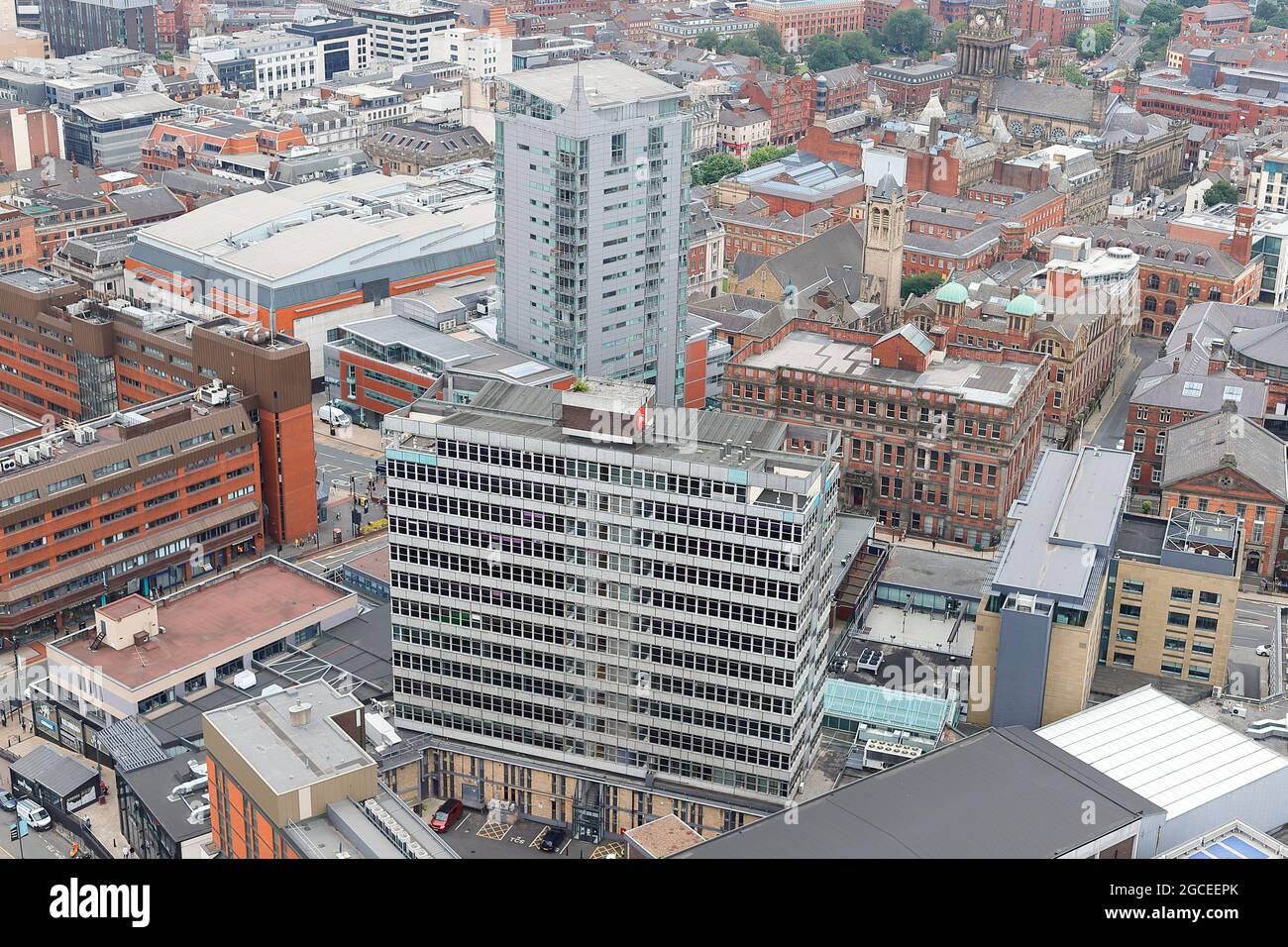 One of many views across Leeds City Centre from the top of Yorkshire's ...