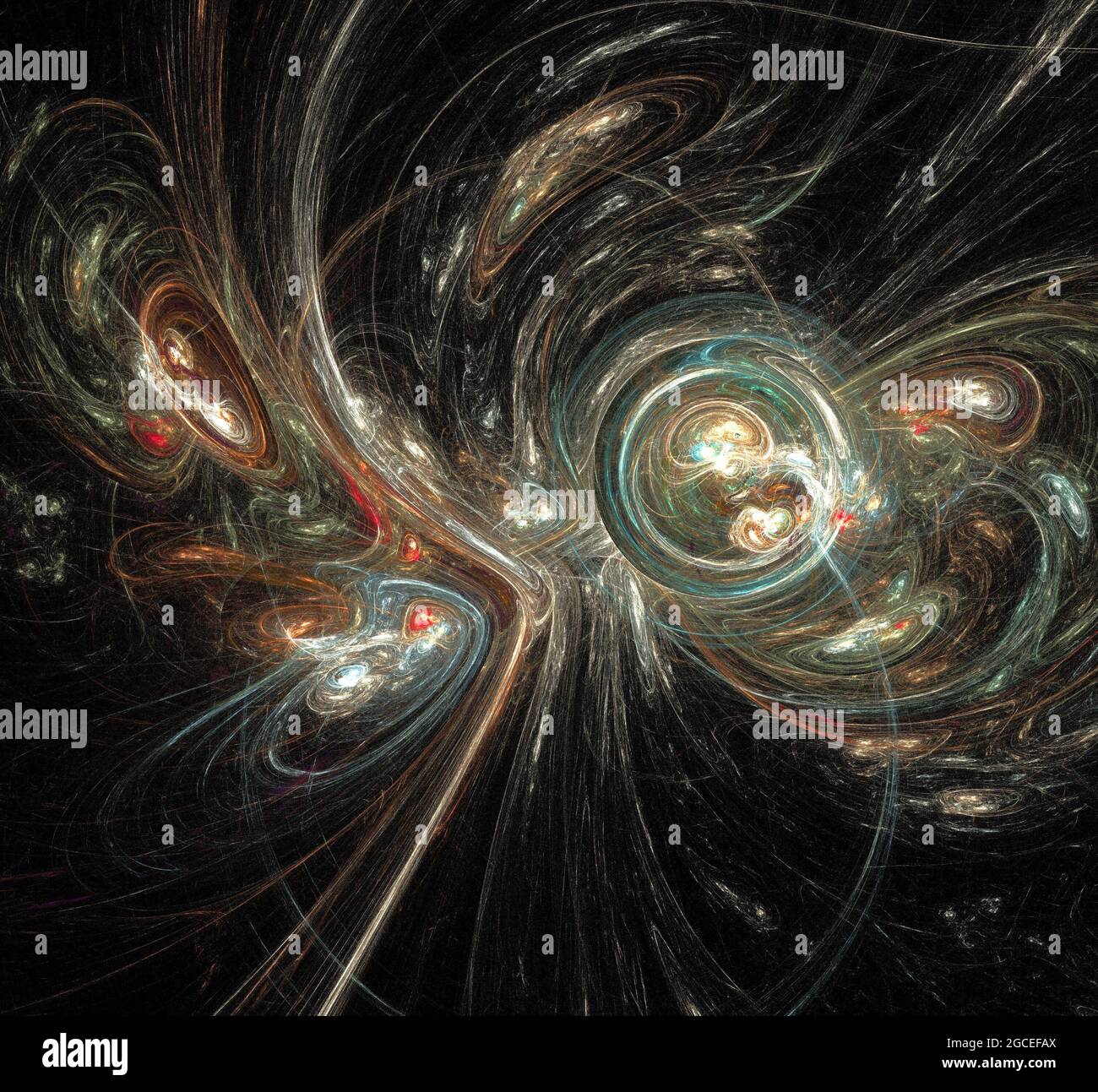 image of one Illustration of digital fractal Stock Photo - Alamy