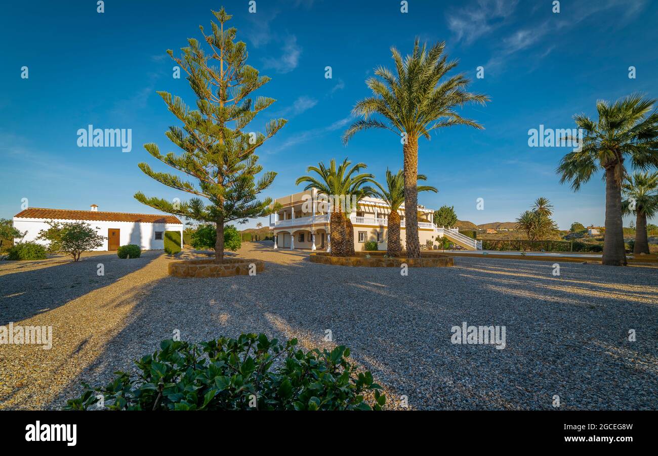 Country house near the sea in Vera, Almeria province, Andalusia region ...