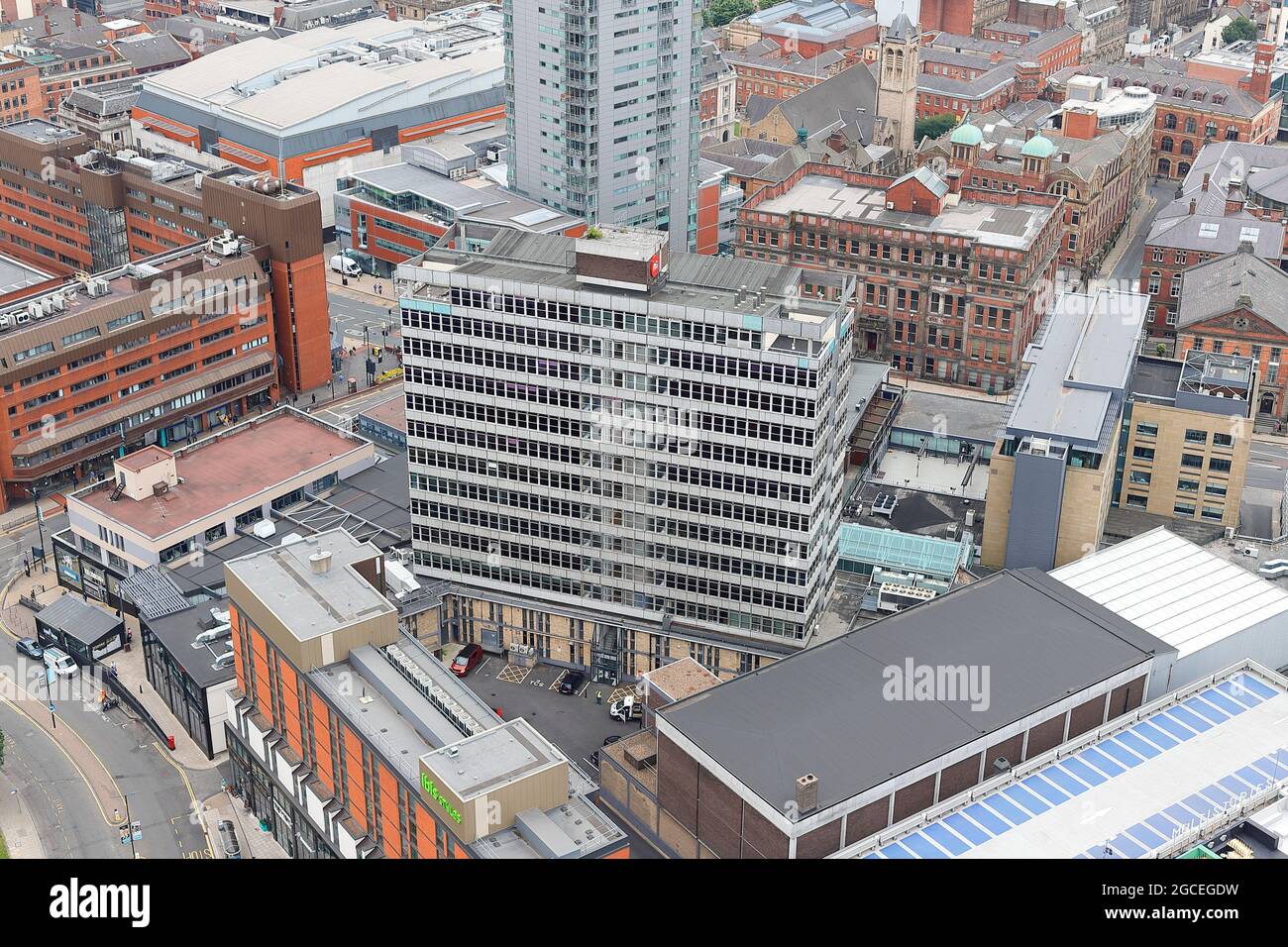 One of many views across Leeds City Centre from the top of Yorkshire's ...