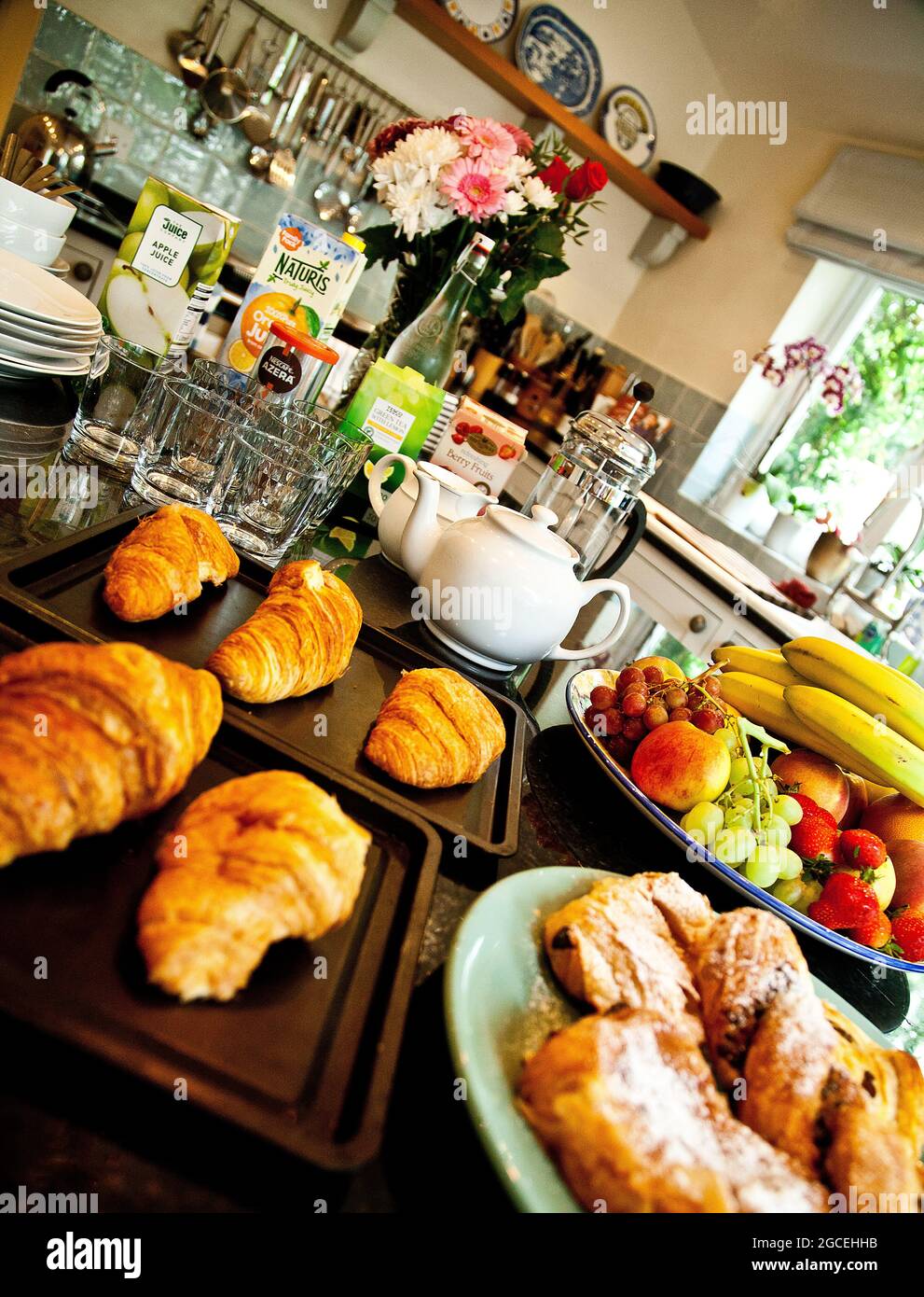 Cottage Continental Breakfast Stock Photo - Alamy