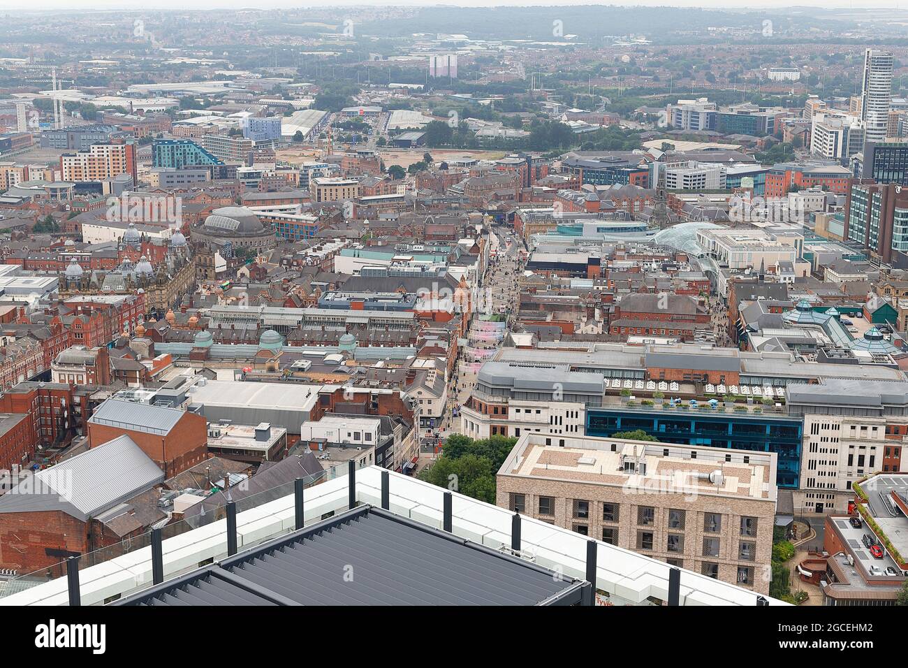 One of many views across Leeds City Centre from the top of Yorkshire's ...