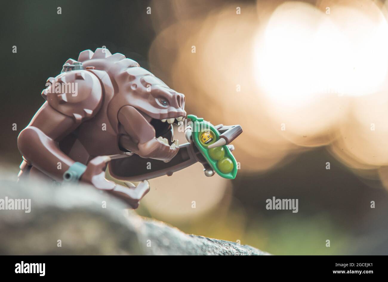 LEGO minifigure Rancor Stock Photo - Alamy