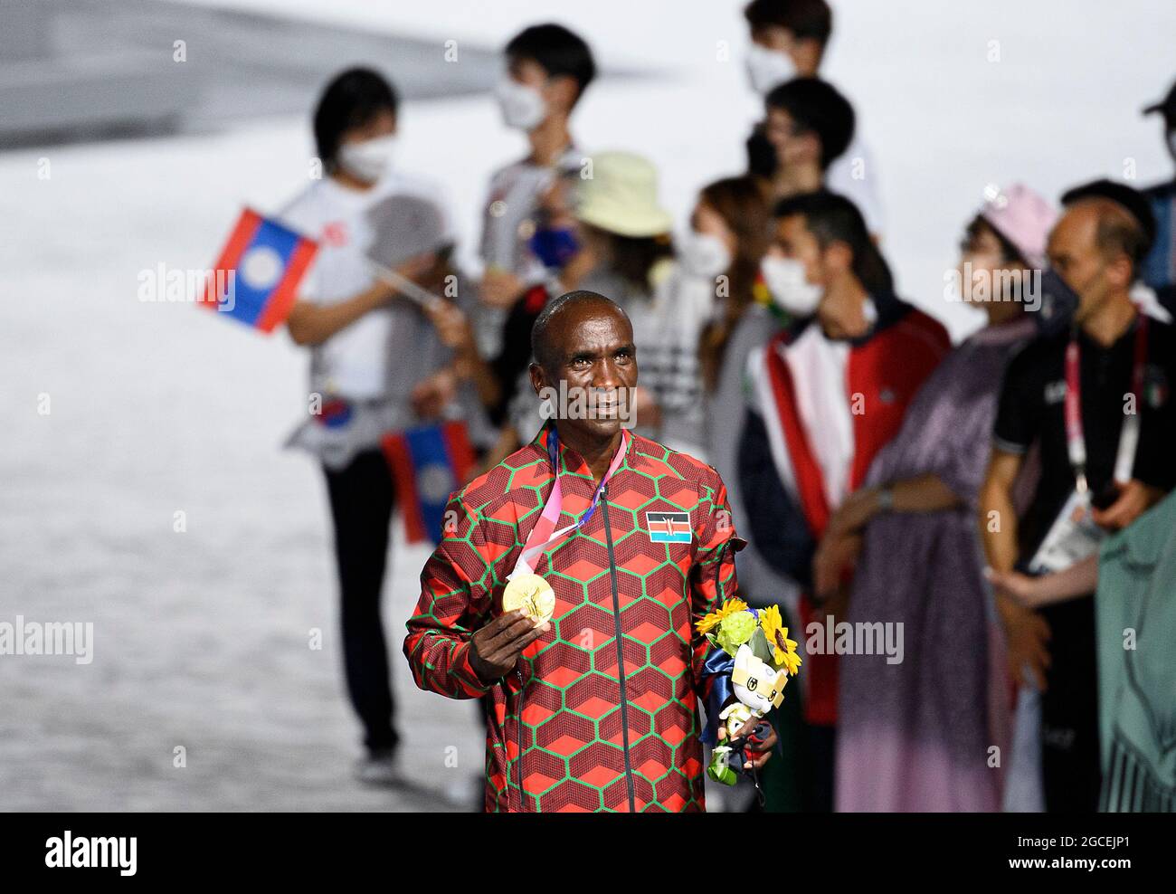 Award ceremony, victory ceremony, men's marathon, men's marathon, left ...