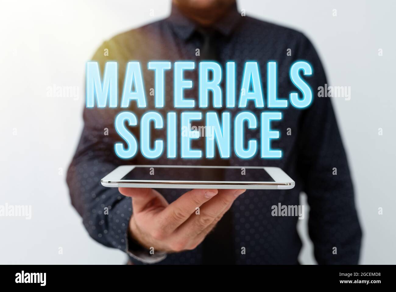 Conceptual display Materials Science. Business idea interdisciplinary ...