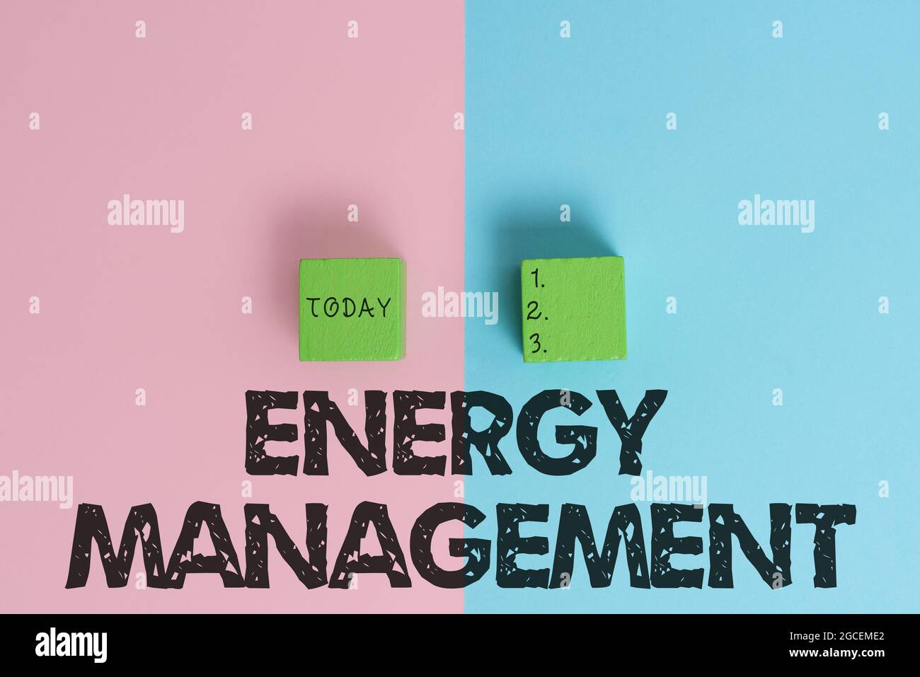 Text showing inspiration Energy Management. Word Written on way of ...