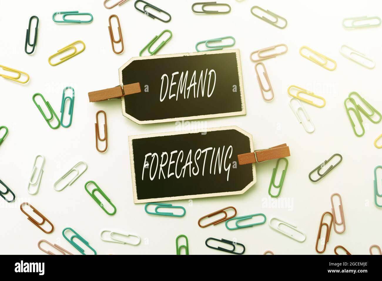 Sign displaying Demand Forecasting. Business concept predict customer ...