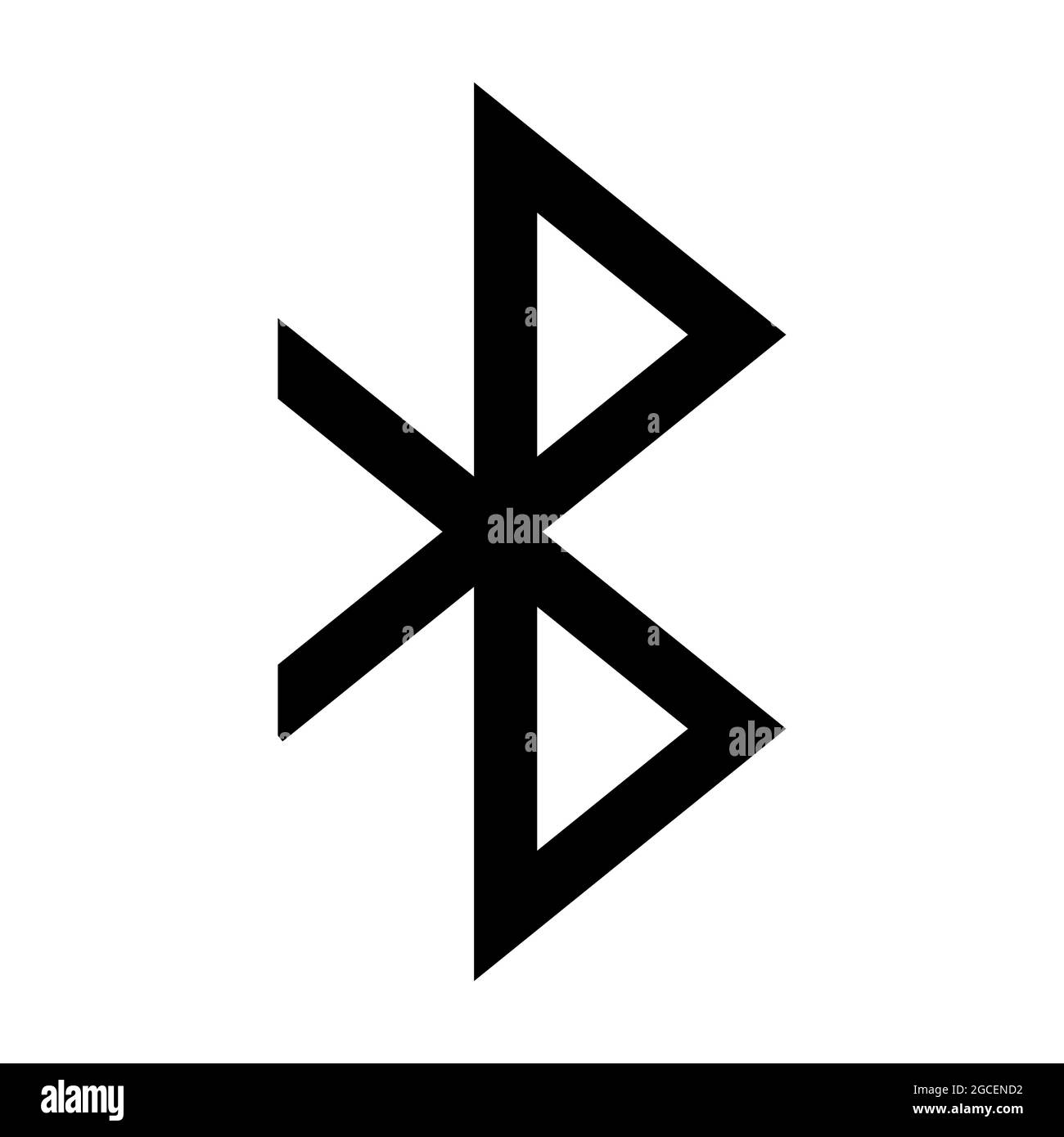 Bluetooth icon logo Black and White Stock Photos & Images - Alamy