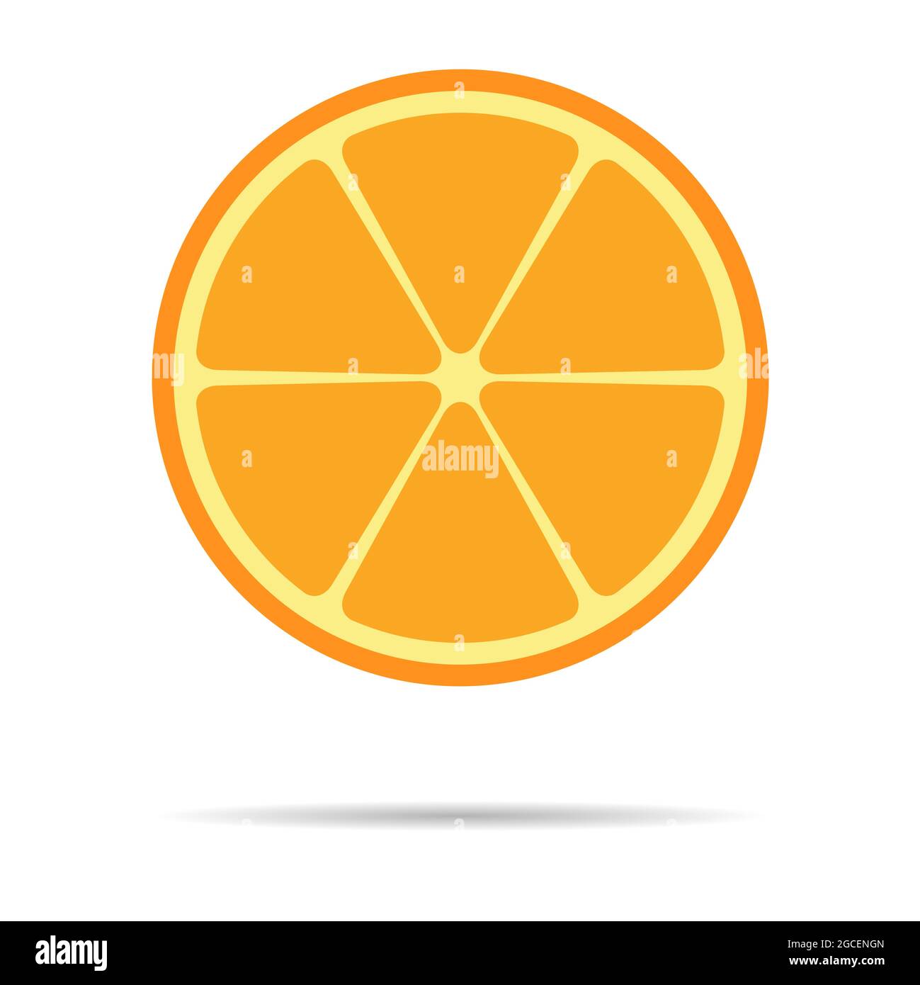 Citrus fresh icon, food fruit juice organic symbol, healty nature ...