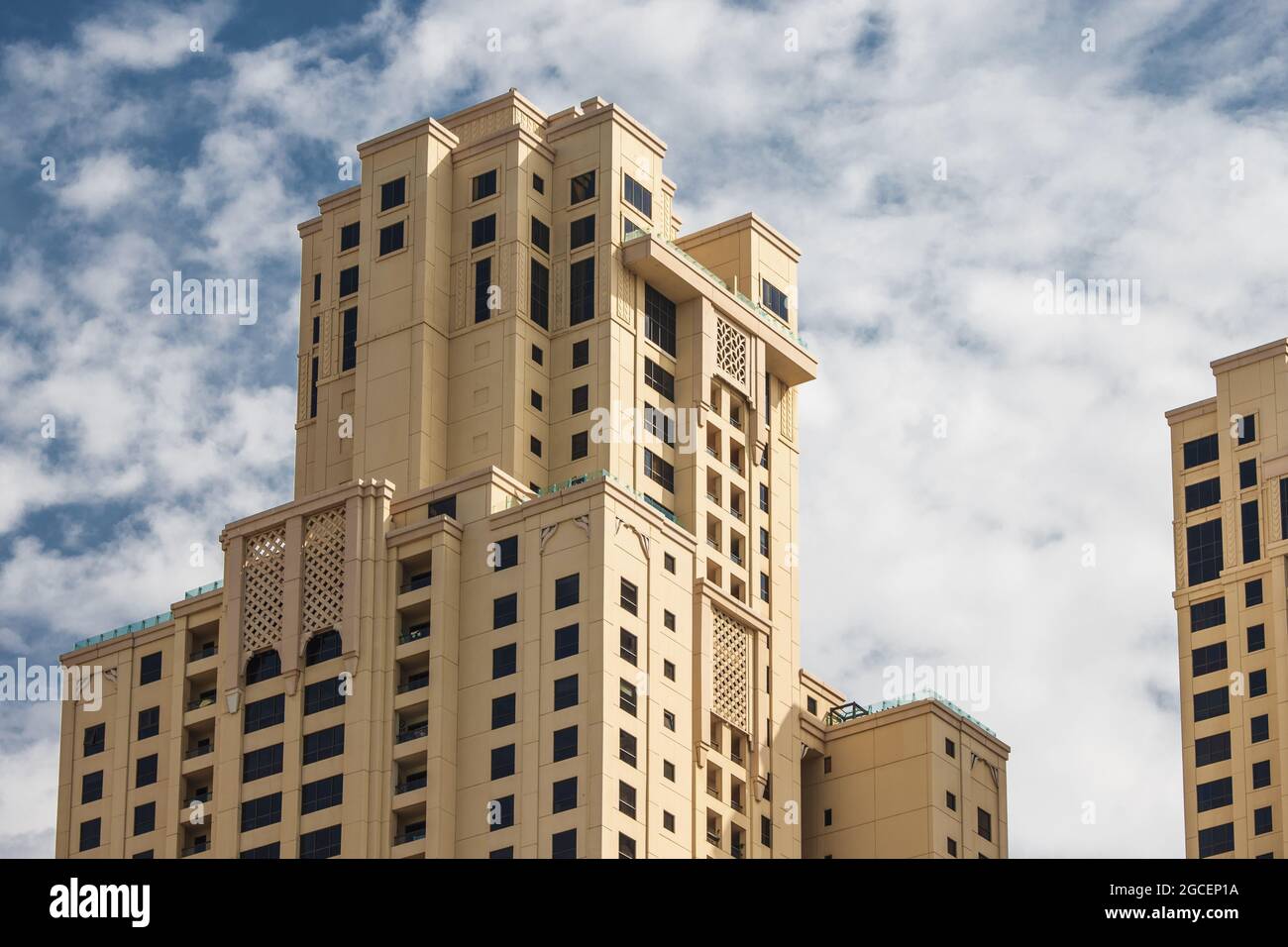 Residential real estate buildings and urban development in Dubai ...