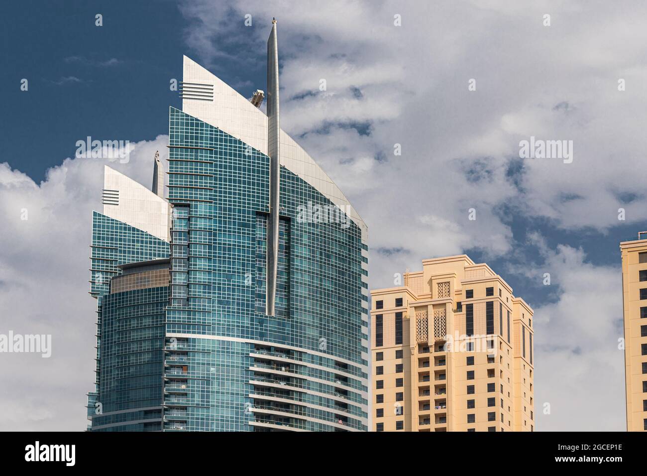 Residential real estate buildings and urban development in Dubai ...