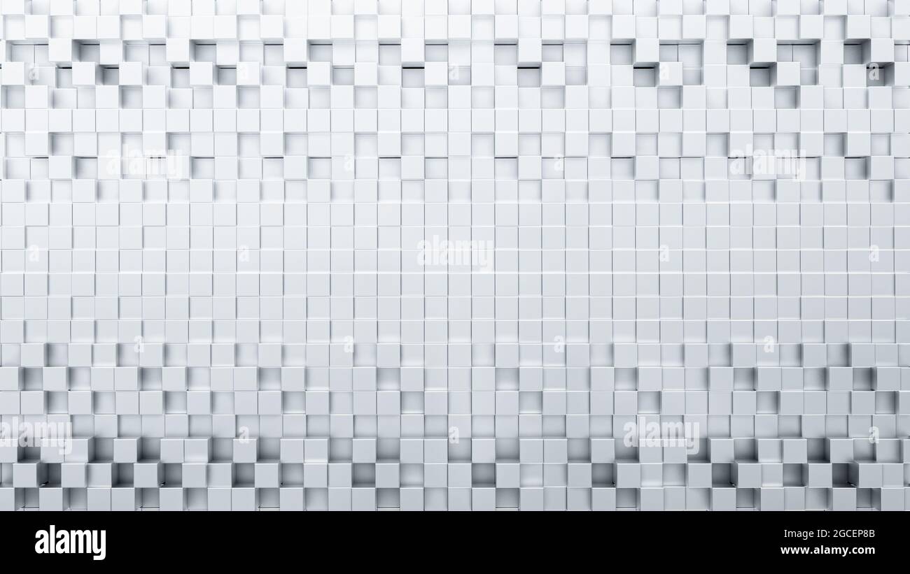 White cubes abstract pattern background. White block abstract modern ...