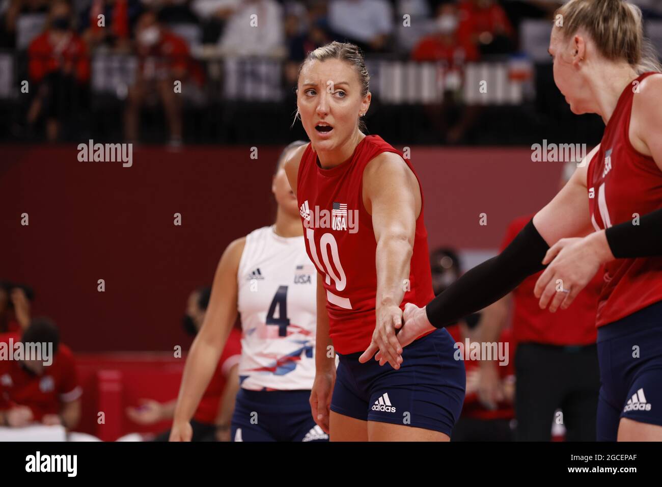 LARSON Jordan (USA) during the Olympic Games Tokyo 2020, Volleyball ...