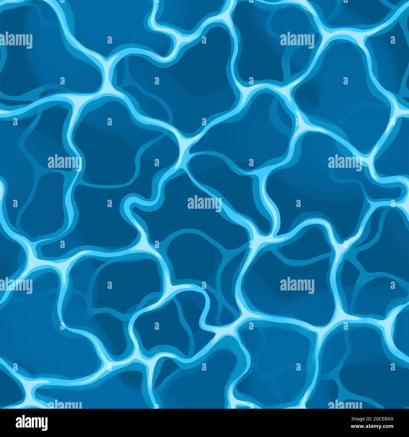 swimming pool seamless pattern blue water background Stock Photo - Alamy