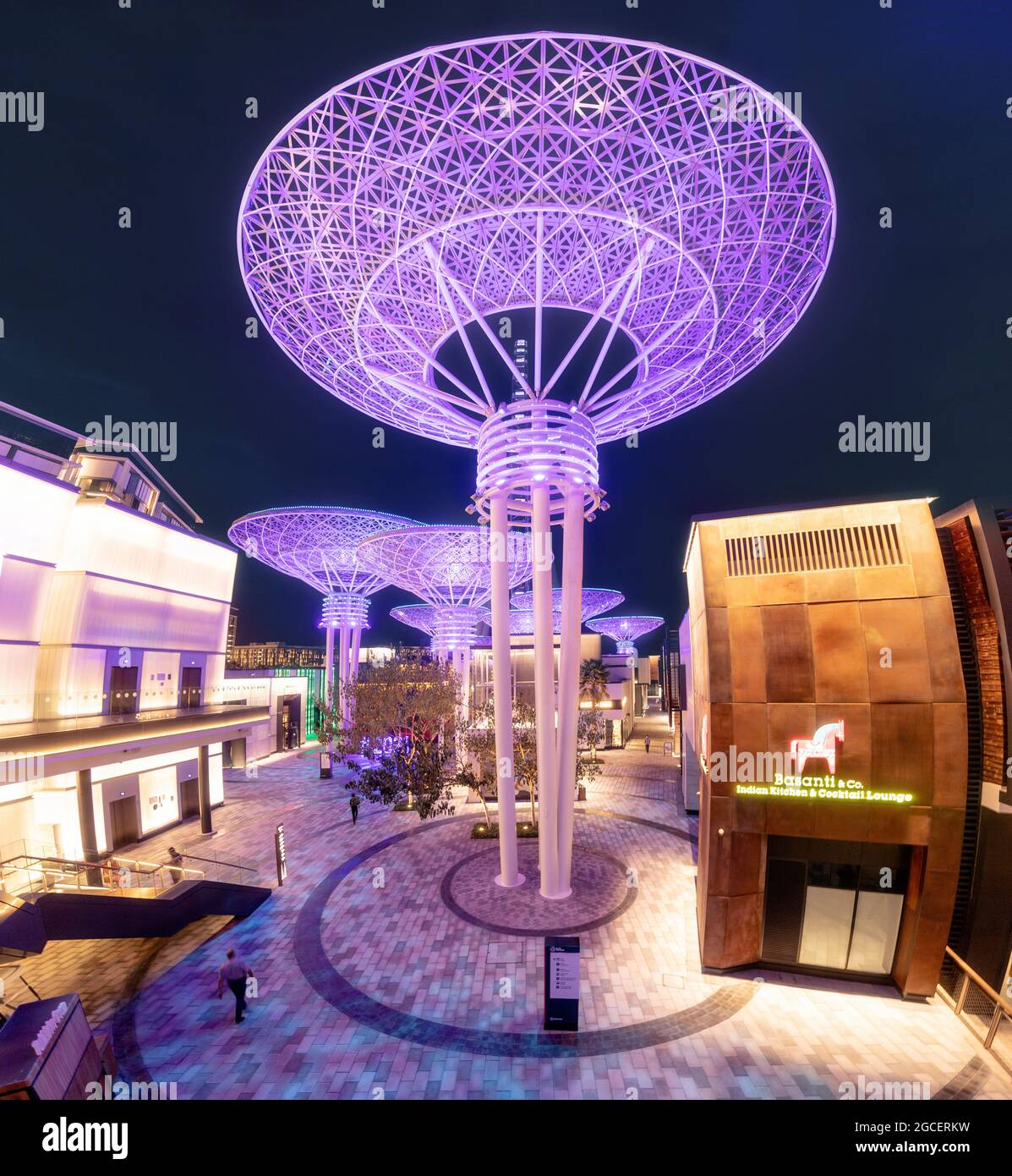 22 February 2021, Dubai, UAE: Famous Dubai tourist Attraction - Neon ...