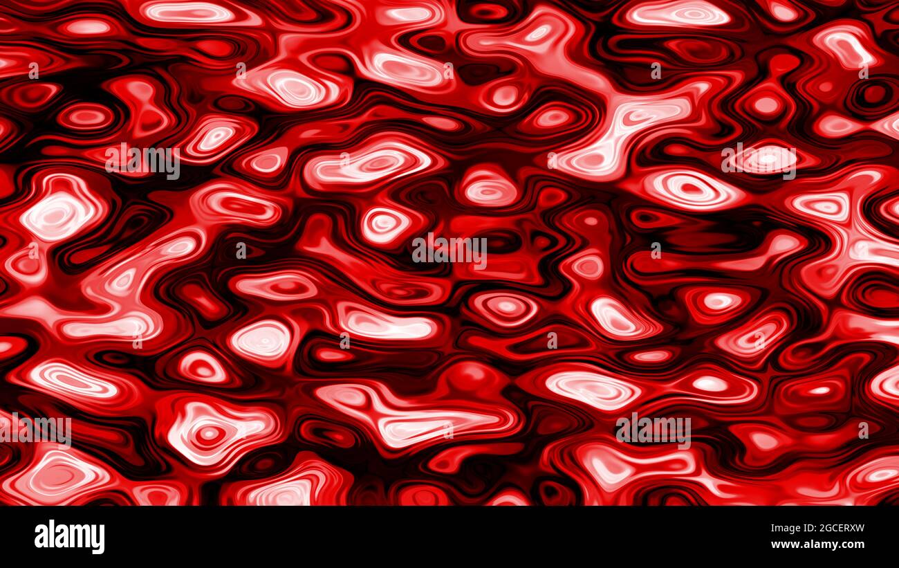 red ink abstract liquid background texture illustration Stock Photo - Alamy