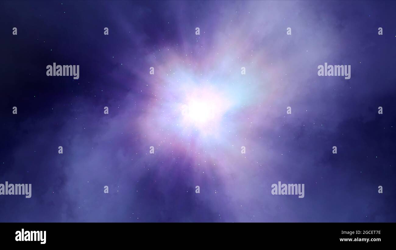 cosmos star ray light space particle nebula, illustration render Stock ...