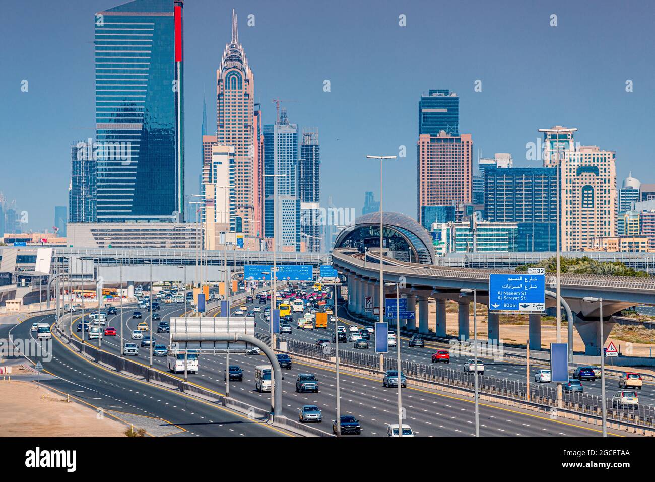 Downtown dubai metro rails hi-res stock photography and images - Alamy