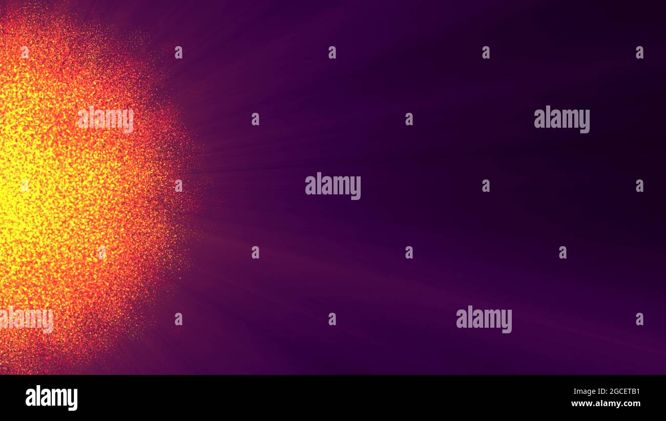 Abstract particles sun solar flare particles illustration 3d render ...